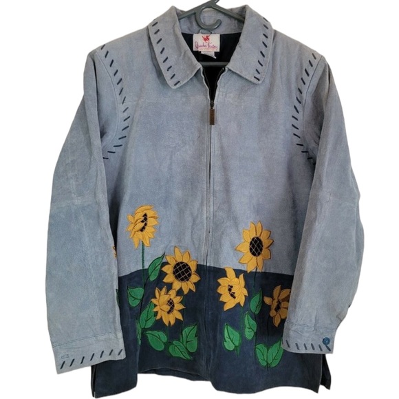 Quacker Factory | Jackets & Coats | Quacker Factory Sunflower Blue ...